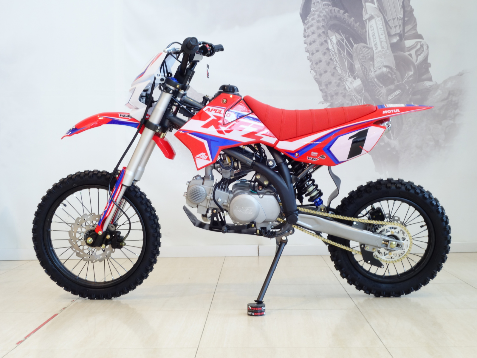 Мотоцикл Кроссовый Apollo RFZ START 140L, 17/14, 2021г.в. (Красный ...